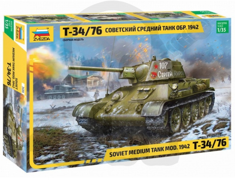 Battle-Models > 1:35 Soviet Medium Tank T-34/76 Mod.1942